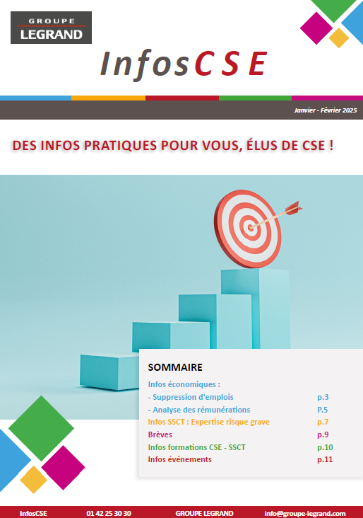 Infos CSE du Groupe LEGRAND - Mars/Avril 2025 - FECFO